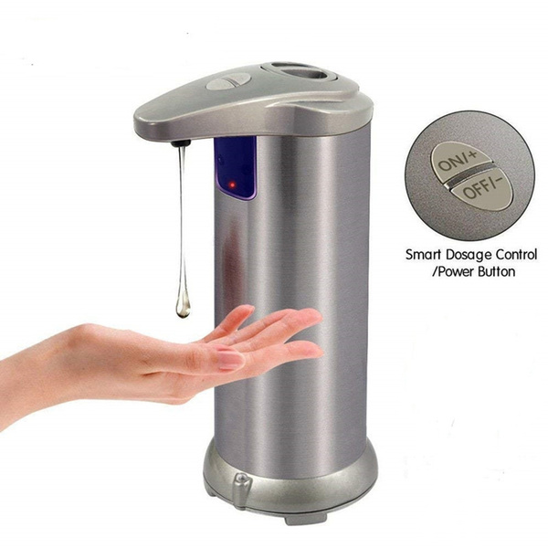 Stainless Steel Automatic Hands Free Sensor Soap Touchless Liquid ...