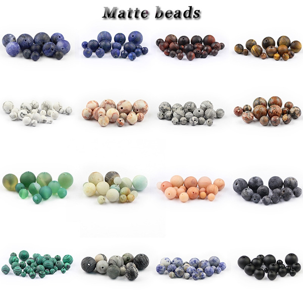 24 style matte beads, DIY loose beads jewelry, jewelry accessories ...