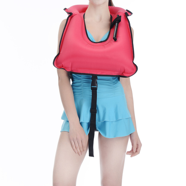 Adult Size Inflatable Snorkeling Safety Survival Vest Floating Device ...