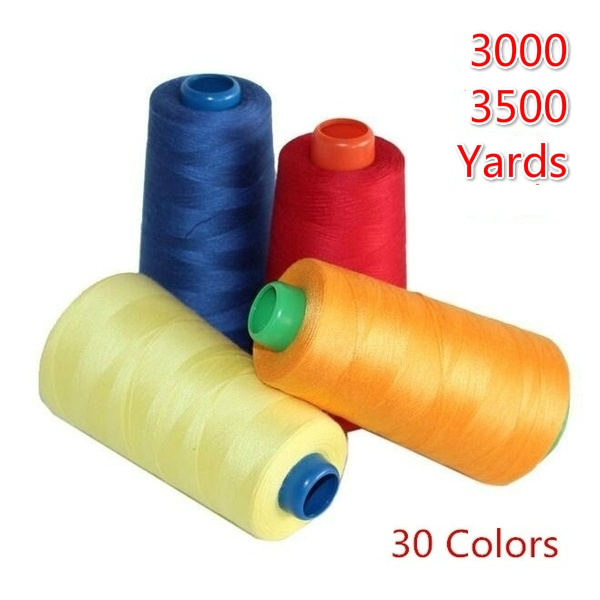 30 Colors 3000/3500 Yards DIY Industrial Overlocking Sewing Machine ...
