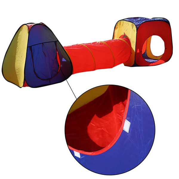 Outdoor Children Kids Pop Up Adventure Play Tent House Tunnel Set ...