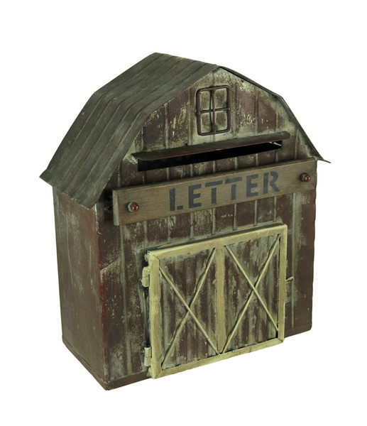 Rustic Metal Barn Decorative Farmhouse Letter Box Wall Hanging | Wish