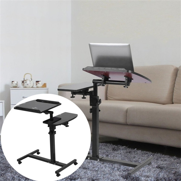 Lifting Notebook Desk Angle Height Adjustable PC Table Rolling Laptop ...