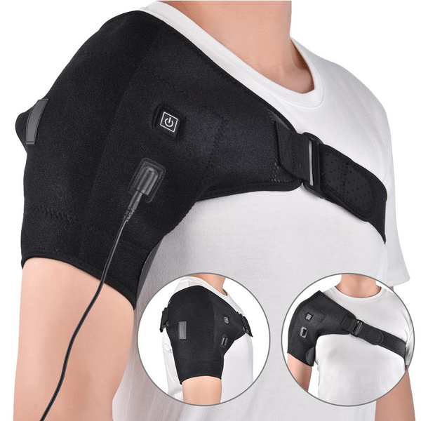 Heat Therapy Shoulder Brace Adjustable Shoulder Heating Pad for Frozen ...