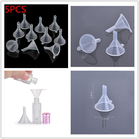 MUB 5Pcs Plastic Mini Funnels for Perfume Essential Oil Liquid Bottle ...