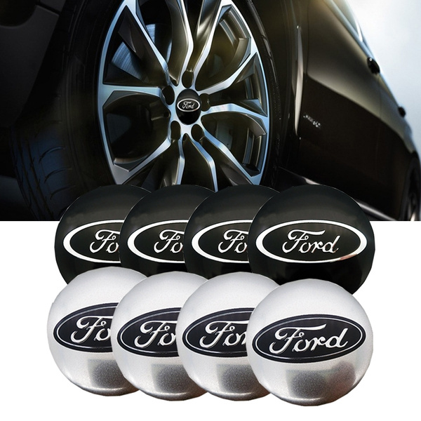 4 pieces 56mm for Ford logo car tire steering wheel center wheel hub ...