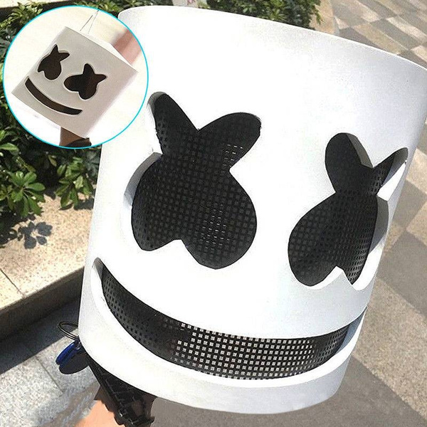 MarshMello DJ Mask Full Head Helmet Halloween Cosplay Mask Bar Music ...