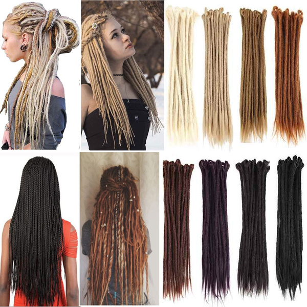 5pcs 60cm Rock Synthetic Dreadlocks Crochet Braid Dreads Hair ...