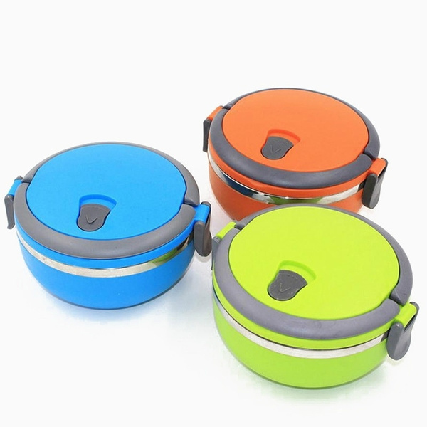New Stainless Steel 700ml Lunch Box with Handle Lunchbox Food Container ...