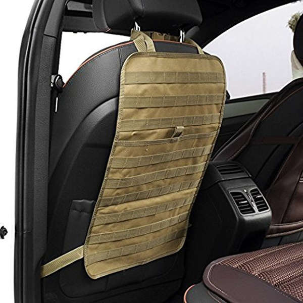 2019 New Tactical MOLLE Car Seat Back Organizer Universal Seat Cover ...