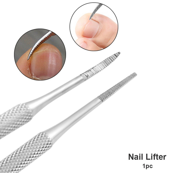 Stainless steel Ingrown Cleaning dirt Double head Nail File Manicure ...