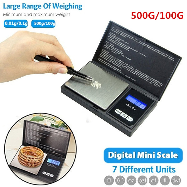 Mini Jewelry Scale 100/500g Precision Digital Scales for for Reloading ...