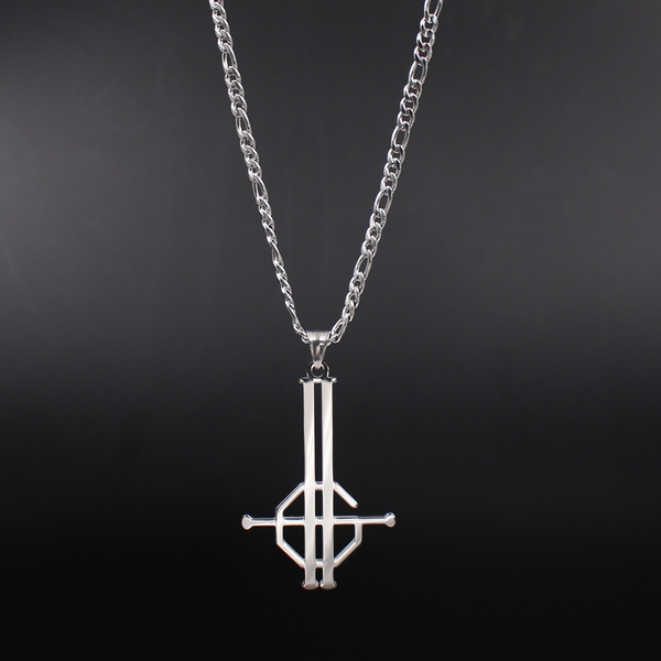 Ghost BC Necklace Nameless Ghost band Grucifix Papa Emeritus patch ...