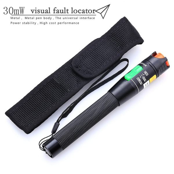 VFL 30mW 30KM Visual Fault Locator Fiber Optic Cable Tester Optical ...