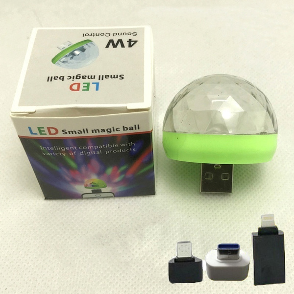 Mini LED Magic Ball Music DJ Disco Laser Stage Light Party DJ RGB Light ...