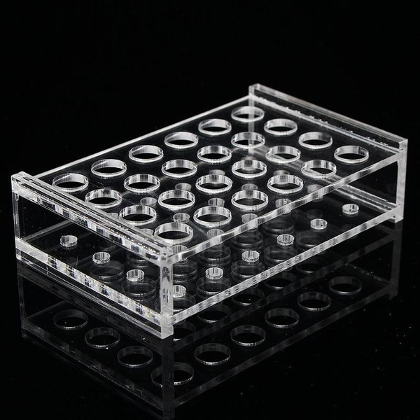 24 Holes Test Tube Rack Testing Tubes Holder Storage Plastic Lab ...