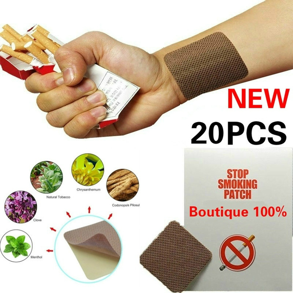 20Pcs Quit Smoking Stop Smoking Cessation Patch 100% Natural Herbal ...