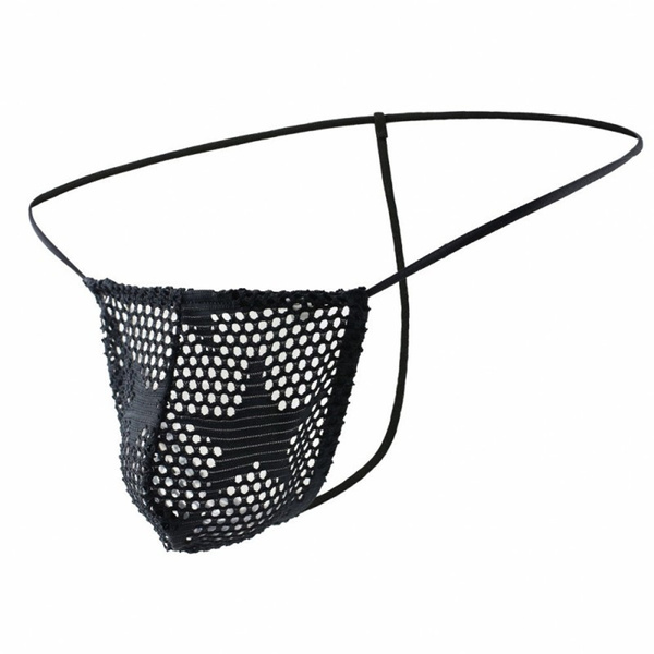 Men Sexy Underwear Star Mesh G String Thong Underwear Transparent Mesh ...