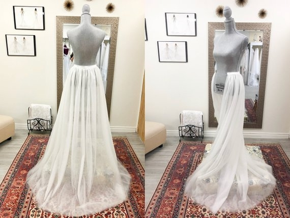 Detachable Train, Tulle Detachable Train, Detachable Wedding Train ...