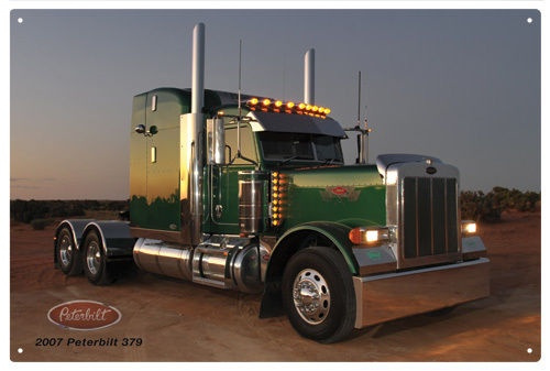 Peterbilt Truck Tin Sign Small | Wish