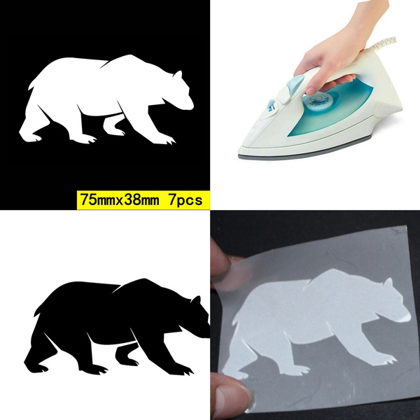 Silver Cartoon Reflective Iron on Stickers Heat transfer Vinyl Sheet ...