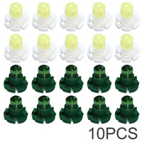 10Pcs T4.2 Green/White LED Instrument Dash Map Climate Control Light ...