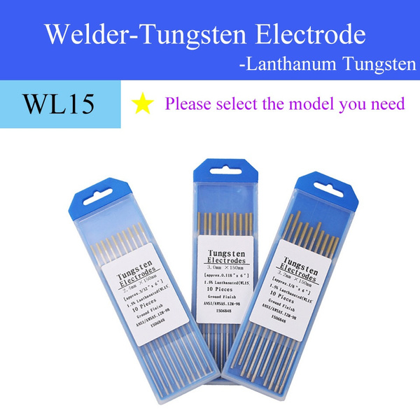 Lanthanum Tungsten Electrode WL15 Argon Arc Welding Lanthanum Tungsten Electrode Gold Head ...