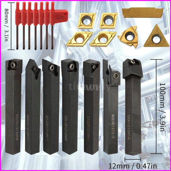 21PCS Multifunctional Solid Carbide Inserts Holder Boring Bar With ...
