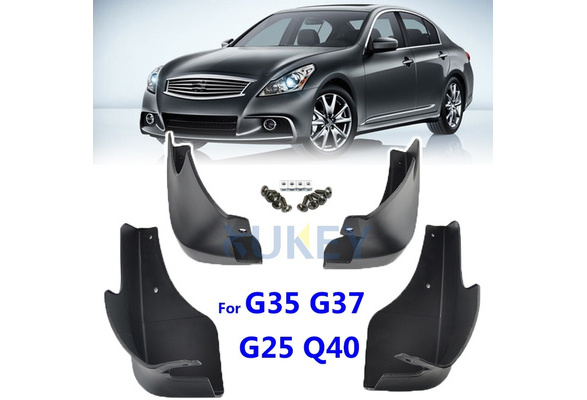 Xukey Car Mudflaps For Infiniti V36 G25 G35 G37 Q40 2007 2015 Mud Flaps Splash Guards Mudguards Flap Front Rear 2010 2011 2012 2013 Wish