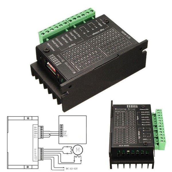 TB6600 Upgraded Version 4A 40V DC 42 / 57 / 86 Stepper Motor Driver Controller 32 Segments Micro ...