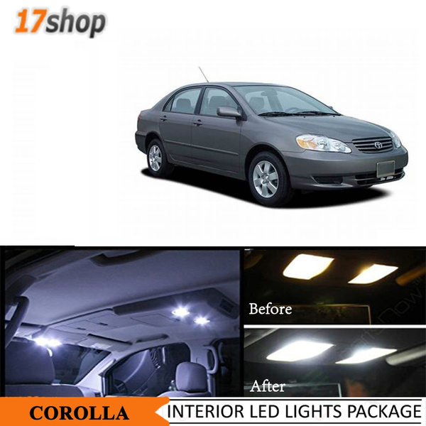 Premium White LED Package Kit for 2001 - 2006 Toyota Corolla - Interior ...