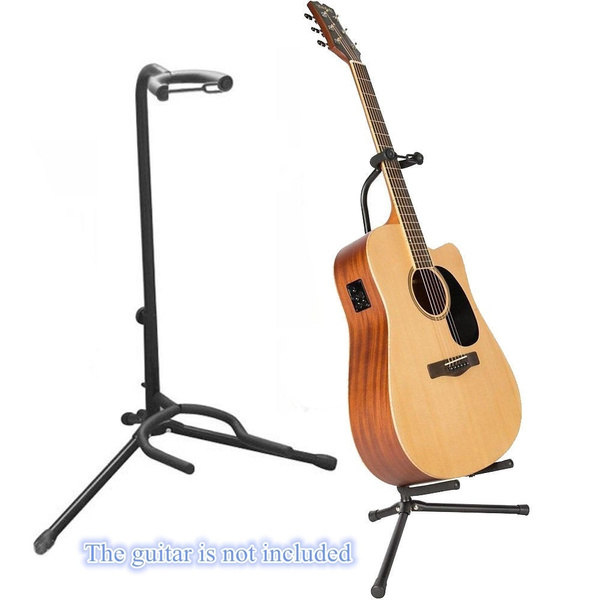 Tubular Acoustic/Electric Bass Guitar Stand Holder Black | Wish