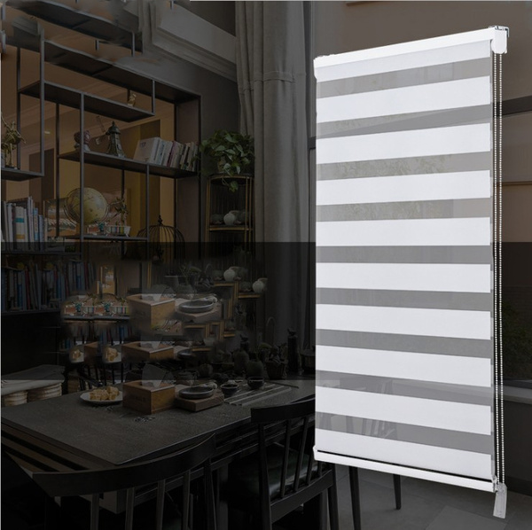 Custom Cut to Size High 47 Inch Horizontal Window Shade Blind Zebra ...