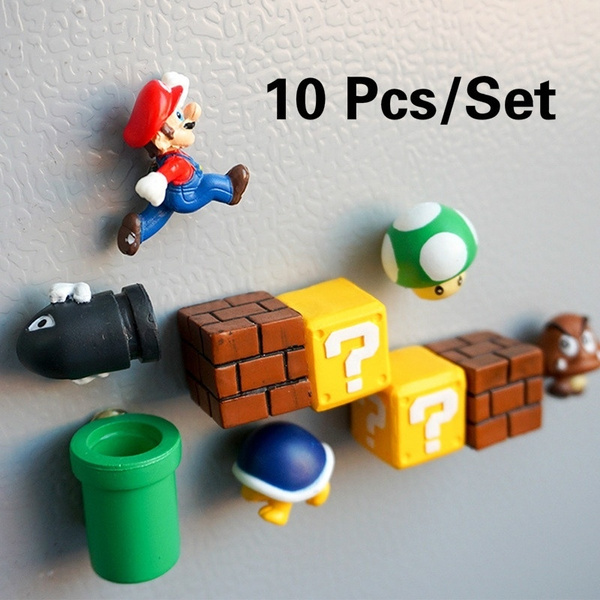 Super Mario 3D DIY Fridge Refrigerator Magnet Childhood Game Japan ...