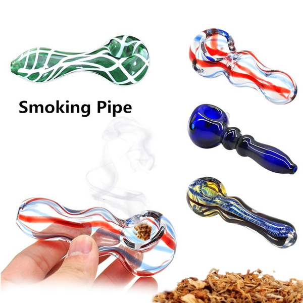 Newfangled Color Borosilicate Glass Herb Tobacco Smoking Pipes Holder ...