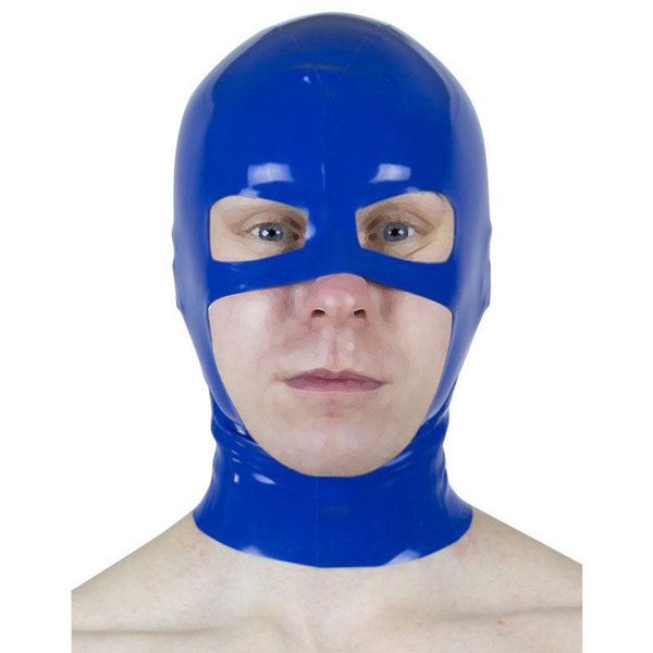 Realistic Blue Latex Mask Rubber Open Eyes and Mouth for Wear | Wish