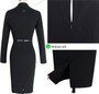 Ladies Spring Autumn Office Wear Elegant V Neck Women Work Dress Suit ...