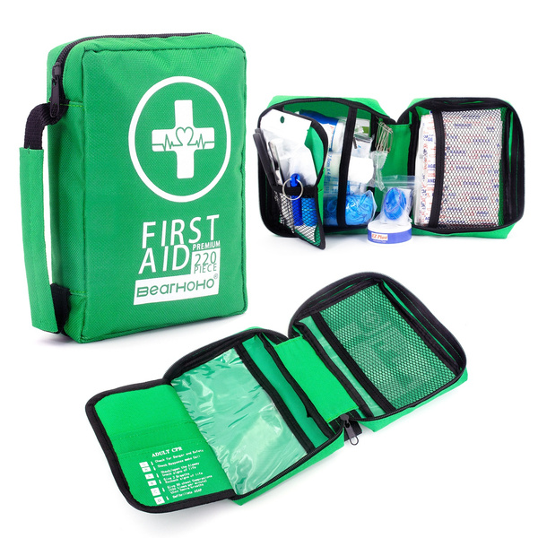 220Pcs Mini First Aid Kit Portable Water-Resistant First Aid Bag For ...