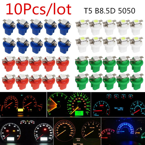 10Pcs B8.5D 509T B8.5 5050 Led 1 SMD T5 Lamp Car Gauge Speedo Dash Bulb ... 10Pcs B8.5D 509T B8.5 5050 Led 1 SMD T5 Lamp Car Gauge Speedo Dash Bulb ...