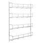 Silver Kitchen Spice Rack Cabinet Shelf Organizer Storage Wall Mount ...