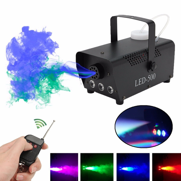 Home Party Wireless Control LED 500W Fog Smoke Machine Remote RGB Color ...