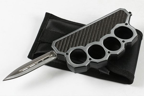 paodin Knuckles knuckle double edge Spring straight out automatic otf ...