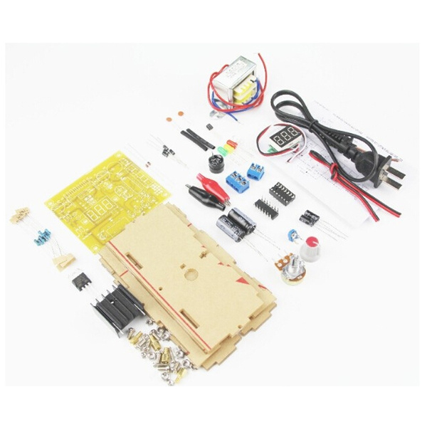 LM317 Adjustable Power Supply Board Kit DIY Production Power Training ...
