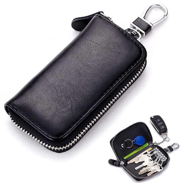 6 Hook Key Case Leather Car Key Holder Wallet | Wish