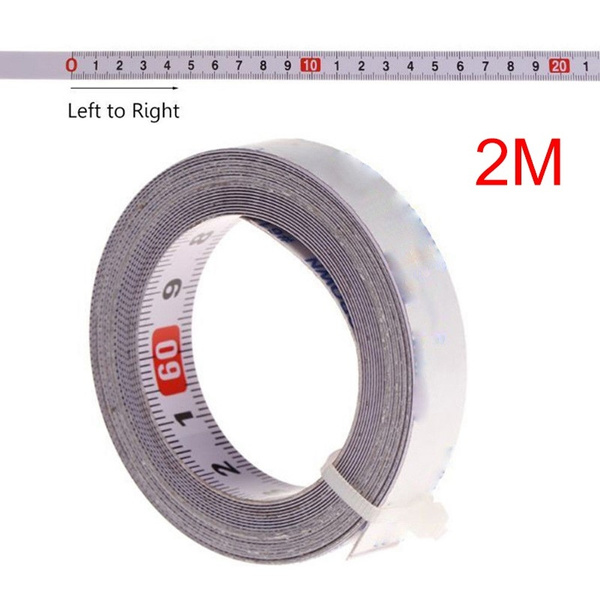 2M Self Adhesive Miter Saw Track Tape Measure Backing Metric Steel ...