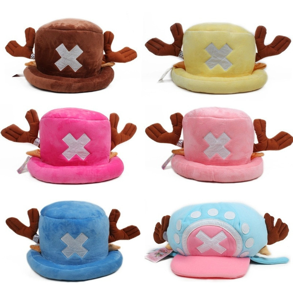 NEW Fashion Anime One Piece Tony Chopper Hat Cosplay Plush Pirate Hat ...