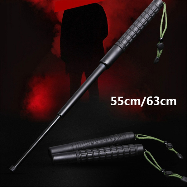55cm/63cm Portbale Telescopic Pole Expandable Baton for Self-Defense ...