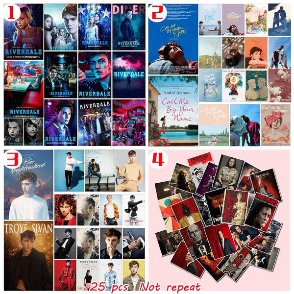 25 Pcs TV Series Riverdale/Call Me by Your Name /Troye Sivan/Twin Peaks ...