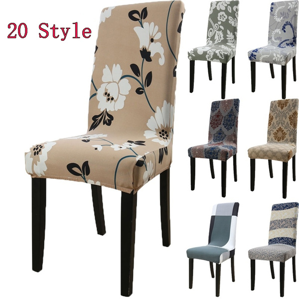 Stretch Chair Cover Vintage Style Floral Printed Chair Cover Seat Chair ...