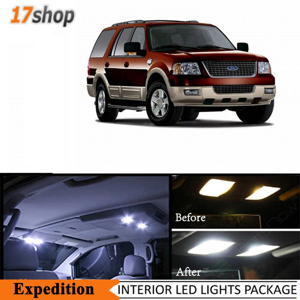 White LED Interior Lights Package Kit for 2003-2006 Ford Expedition (12 ...
